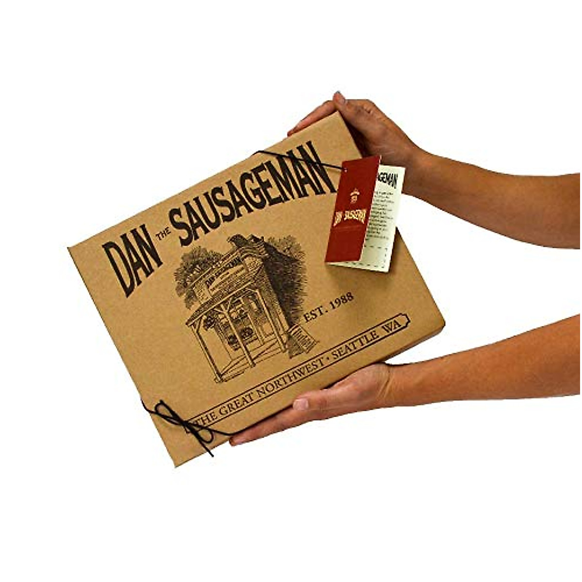 Dan the Sausageman's Sounder Gourmet Gift Box -Featuring Smoked Summer Sausage and Wisconsin Cheeses Retirement, Tenant, Contractor Appreciation Basket