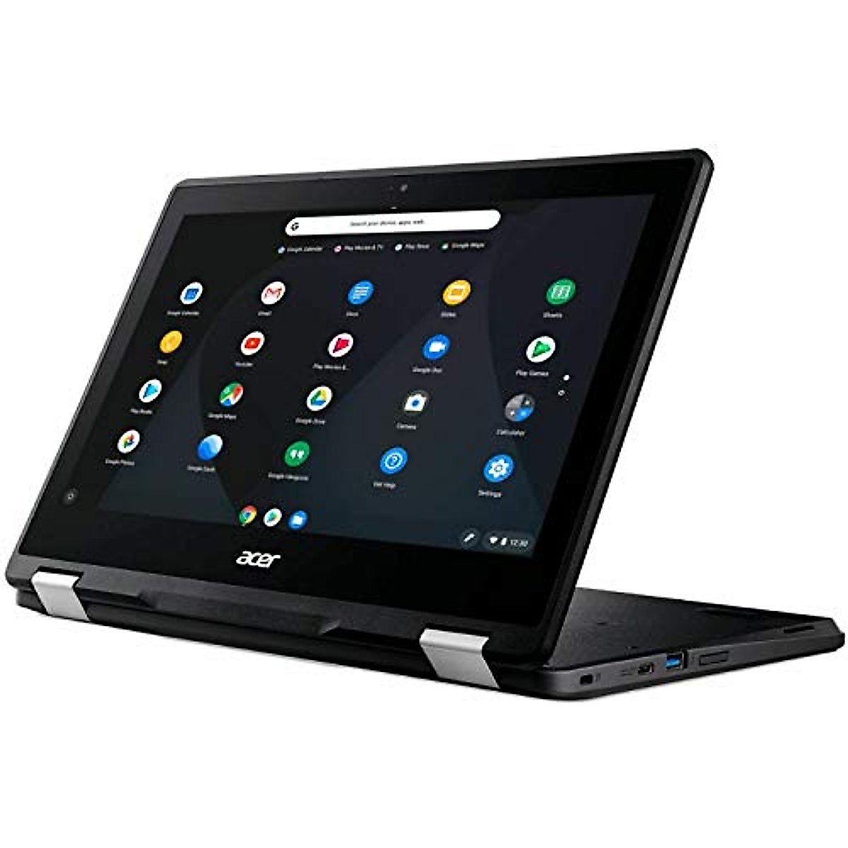 Acer Spin 11 2-in-1 Convertible 11.6" HD Touchscreen WLED-Backlit Chromebook, Intel Celeron N3350 Processor, 4GB Memory, 32GB eMMC, Bluetooth, WiFi, Webcam, Google Chrome OS, Obsidian Black