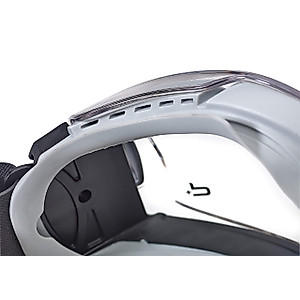 Bollé Safety Pilot 2 Safety Goggles Neo. Strap/Foam/Clear Pc ASAF- Platinum, one size (PSGPIL2-L16)