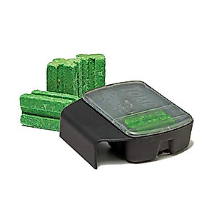 Tomcat Mouse Killer Child Resistant, Refillable Station with Clear Lid for Easy Monitoring, 1 Bait Station and 8 Refills