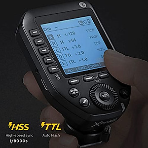 Godox XProII XProII-S XProIIS Flash Trigger for Sony TTL Wireless Transmitter 2.4G HSS 1/8000S Bluetooth Connection, New Hotshoe Locking Large Screen Trigger for Sony Cameras (XPro Xpro-S Upgraded)
