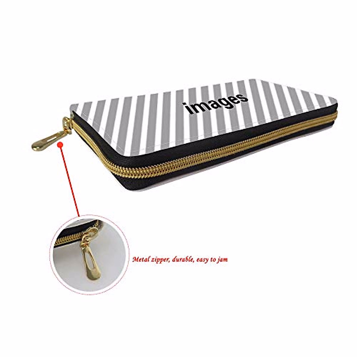 Orange Black Women Clutch Evening Bag Cute Polka Dot Handbag Simple Classy Purse