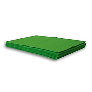 Felt Sheets Craft Sewing DIY Set - Solid Color Sheet Packs - 6 x 9 inches - 8 Ct (Green)
