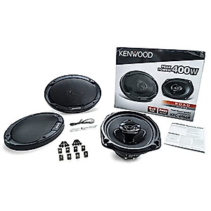 Kenwood KFC-6966R Road Series Car Speakers (Pair) - 6"x9" 3-Way Car Coaxial Speakers, 400W, 4-Ohm Impedance, Polypropylene Woofer & Electro-Dynamic Tweeter, Heavy Duty Magnet Design