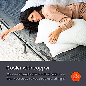 Layla 13” Hybrid Mattress, Flippable Between Firm & Medium Soft Comfort, Motion Minimizing (Full)