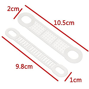 100x Stretchy Anti-Slip Silicone Hanger Grips Clothes Hanger Strips Pads