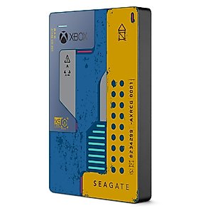 Seagate Game Drive for Xbox 2TB External Hard Drive Portable HDD – USB 3.0 CyberPunk 2077 Special Edition, Designed for Xbox One, 1 Year Rescue Service (STEA2000428)