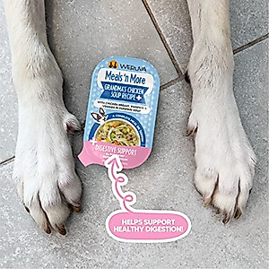 Weruva Dog Meals 'n More Natural Wet Dog Food, Belly Belly Nice! Digestive Support Variety Pack, 3.5oz Cup (10 Cups)