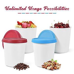 Home Ice Cream Containers 2Pack,1 Quart Reusable Ice Cream Containers with Lids, No Leak and Frost Ice Cream Storage Containers for Freezer, Freezer Storage Tub for Homemade Ice Cream, Sorbet
