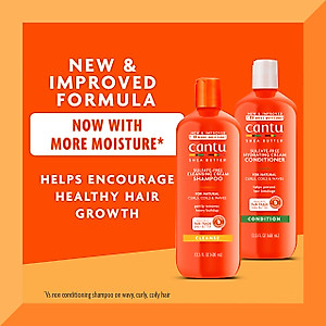 Cantu Shampoo & Conditioner with Shea Butter for Natural Hair, 13.5 fl oz (Pack of 2)