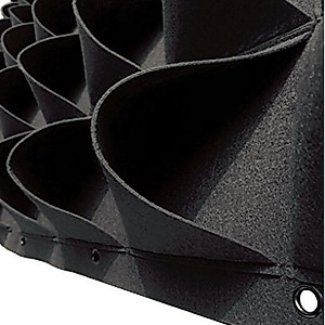 Active Gear Guy Vertical Hanging Outdoor Wall Planter with 36 Felt Pockets to Hold Living or Artificial Plants, Flowers, and Herbs, Great Décor for Patios, Gardens, and Entryways, Lightweight