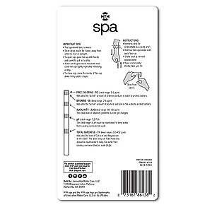 HTH Spa Care 6-Way Test Strips, Spa & Hot Tub Chemical Tester, 25 Strips