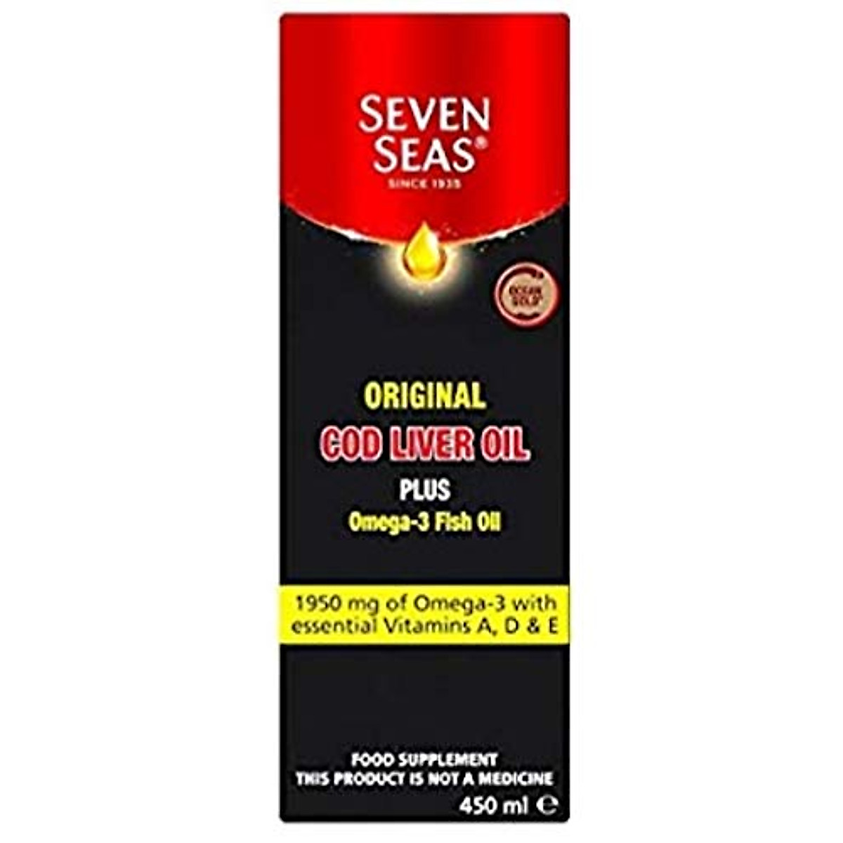 Seven Seas Orig Cod Liver Oil Plus Omega-3 Fish Oil 450ml