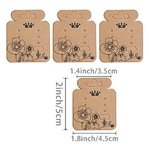 200Pack Bottle Shape Earring Display Cards Earring Display Cards Sets Earring Packing Holder Cards Jewelry Packing For Earring Jewelry Packing