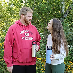 Aquapelli Vacuum Insulated Water Bottle, 18 Ounces, Denim Blue