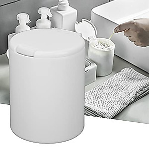 Cotton Pad Container, Lightweight Cotton Pad Dispenser Round Press Design Easy Storage for for Travel