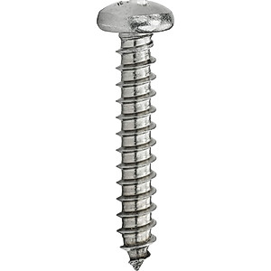 #8 x 3/8" Pan Head Sheet Metal Screws, Stainless Steel 18-8, Full Thread, Bright Finish, Self-Tapping, Quantity 100 by Fastenere