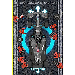 JISHUBO 2.4G High-Speed Drift Remote Control Vehicle Electric Toy Truck 1/12 Scale F1 Racing Car Front Wheel Shock-Absorbing RC Buggy Child Adult Gift