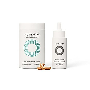 Nutrafol Fullest Hair Kit | Women’s Balance Hair Supplement & Growth Activator | Ages 45+ | Supports Visibly Stronger, Thicker Hair | Patent-Pending Ashwagandha Exosome Technology | 3 Month Supply