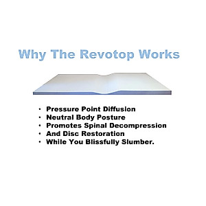 Revotop Mattress Topper for Back Pain (Small)