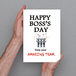 Dapofajo Boss's Day Card, Boss Day Gift for Leader Manager, Happy Boss Day from Your Amazing Team