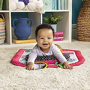 Bright Starts Rainbow Tropics Prop & Play Tummy Time Baby Activity Mat, Ages Newborn +