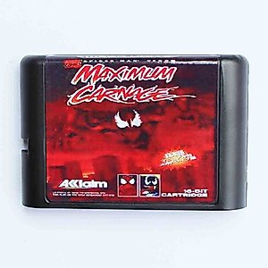 Spire Spider Man and Venom - Maximum Carnage 16 bit MD Game Card For Sega Mega Drive For Genesis (PAL-E)