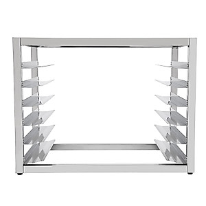 YUMIONB Baking Tray Rack, 6-Tiers Stainless Steel Bakery Rack Commerical Cookie Racks Food Trays Sheet Pan Rack Home Kitchen Bakery Cooling Rack with Allen Key for Bakeries, Kitchens, Restaurants