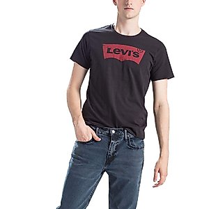 Levi's Men's Graphic Tees (Seasonal), Classic Fit-Black, Medium