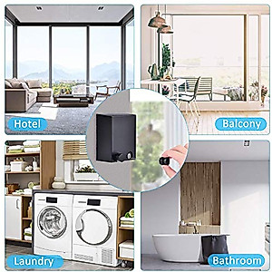 Retractable Clothesline, Adjustable Clothing Rope Indoor Outdoor with ABS Case+ Aluminum, Heavy Duty Stainless Steel Line Wall Mounted Laundry Drying String, Hotel Style 13.8 Feet - Pink