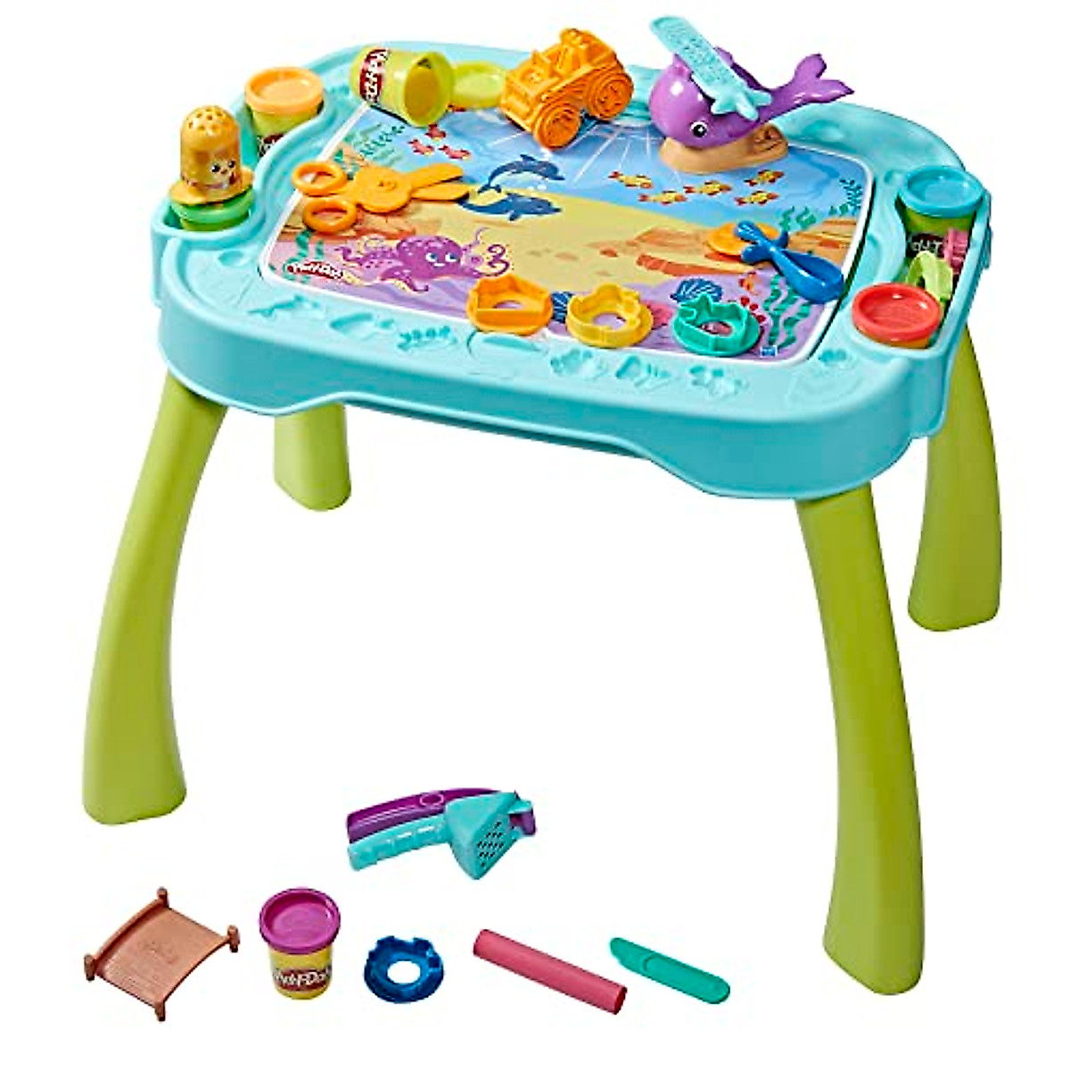 Play-Doh All-in-One Creativity Starter Station Activity Table Playset, Preschool Toys, Starter Sets, Kids Arts & Crafts, Ages 3+
