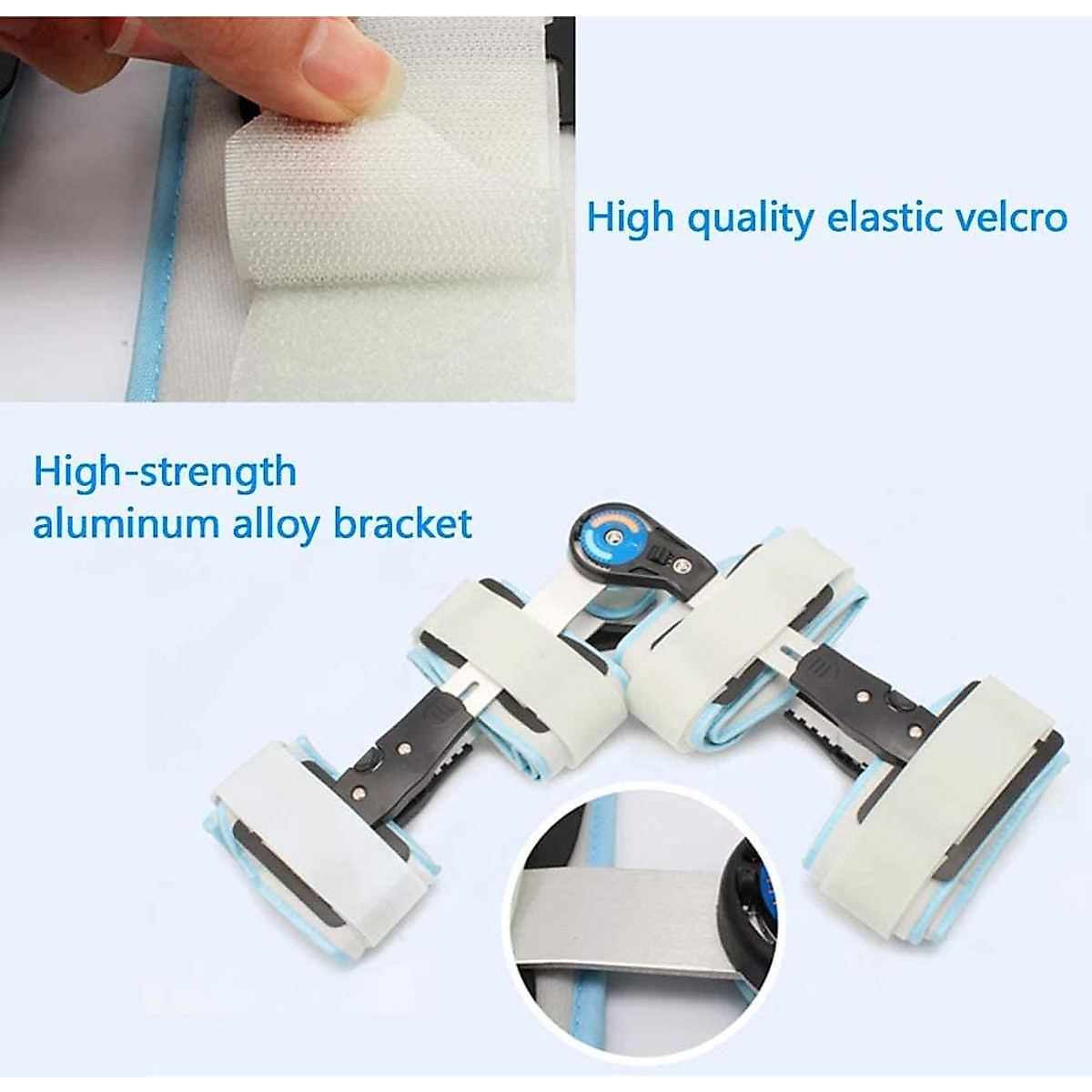 XBJYDMBDD Hinged Knee Brace ROM Knee Brace Leg Immobilizer Support Fracture Adjustable for Arthritis Joint Pain Meniscus Tear Knee Injury Recovery Relieve Knee Burden Adjustable Knee Immobilizer