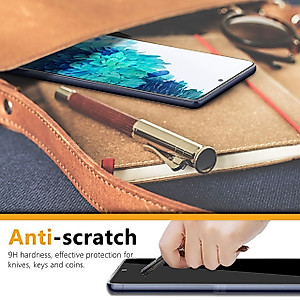 UniqueMe [3-Pack Compatible with Samsung Galaxy S20 FE/Galaxy S20 FE UW Screen Protector HD Tempered Glass [No Bubble][Case Friendly][Fingerprint Support]