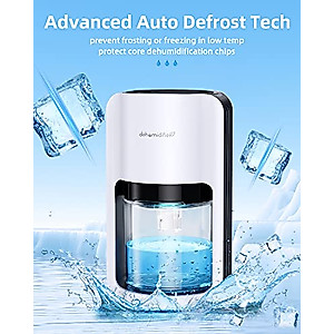 Dehumidifiers for Home, TABYIK 42oz Dehumidifier for Bathroom, Dehumidifiers for Room with Auto Shut Off, Auto Defrost Quiet Dehumidifiers for Bedroom Wardrobe Closet Trailer RV