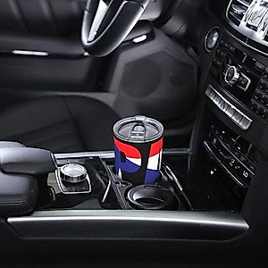 VKKOEWL Puerto Rico Flag Stainless Steel Insulated Tumbler 20 Oz Travel Water Bottle Coffee Mug Drink Cup With Lid Straw