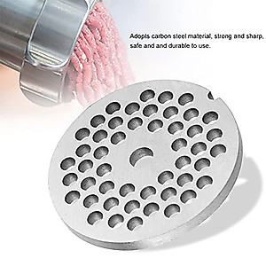 Meat Grinder Crusher Mincer, Meat Grinder Plates #8 Meat Grinder Knife Plate Disc Knife (Small round hole 5mm)