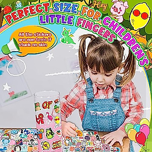 600 Pcs Cute Stickers for Kids, Water Bottle Stickers for Kids, Waterproof Vinyl Bulk Stickers for Laptop Hydroflask Skateboard, Kids Stickers for Boys Girls Teens