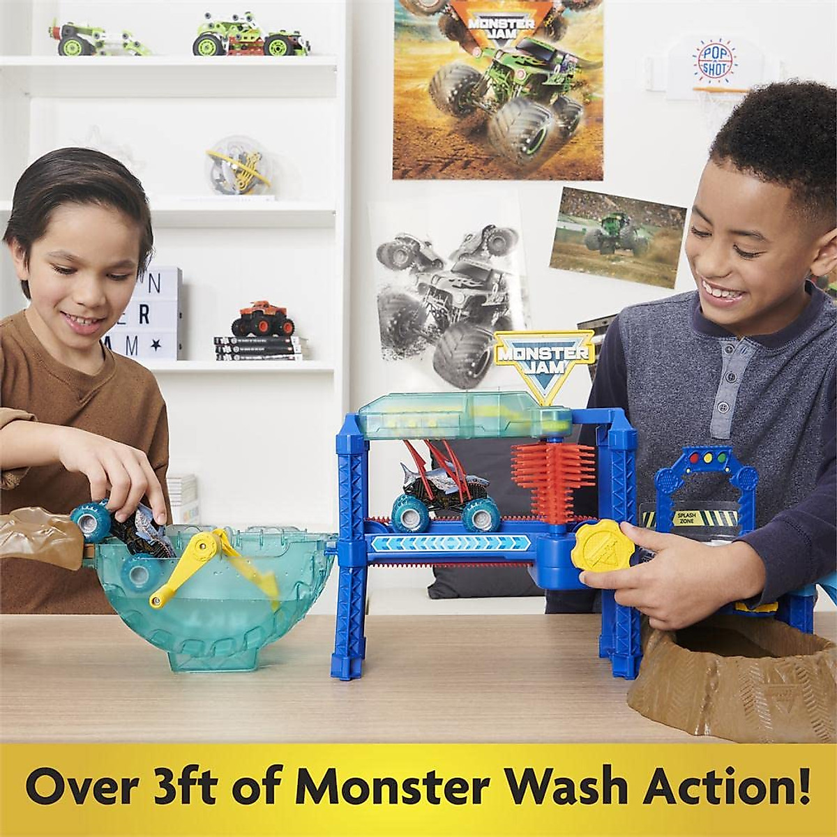 Spin Master 6060160 Monster Jam 1T64 Truck Wash Playset