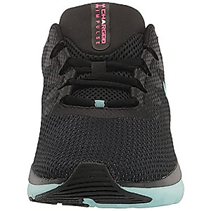 Under Armour Women's Charged Impulse 3 Running Shoe, (003) Black/Black/Still Water, 8.5, US