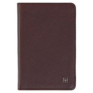Leatherpress Classic Leather Notebook Journal, Softcover, Cacao Brown, Pocket (3.8" x 5.7"), 186 Ruled Pages, Heritage Collection, Table of Contents w/Numbered Pages