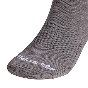 adidas Originals Dye Crew Socks (1-Pair), Botanical Grey/White, Large