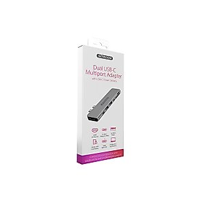Sitecom CN-391 Dual USB-C Multiport Adapter for MacBook Pro - 2X USB-C to 1x HDMI + 2X USB 3.1 + USB-C 3.1 + UBS-C 3.1 Power Delivery