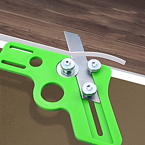 2 Pieces Edge Banding Trimmer Veneer Edge Cutter Tool for Woodworking and 10 Piece Blade for Rounede Curved Straight Furniture Making