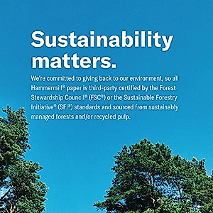 Hammermill A4 Paper, 20 lb Copy Paper (210mm x 297mm) - 1 Ream (500 Sheets) - 92 Bright, Made in the USA, 105500R, White