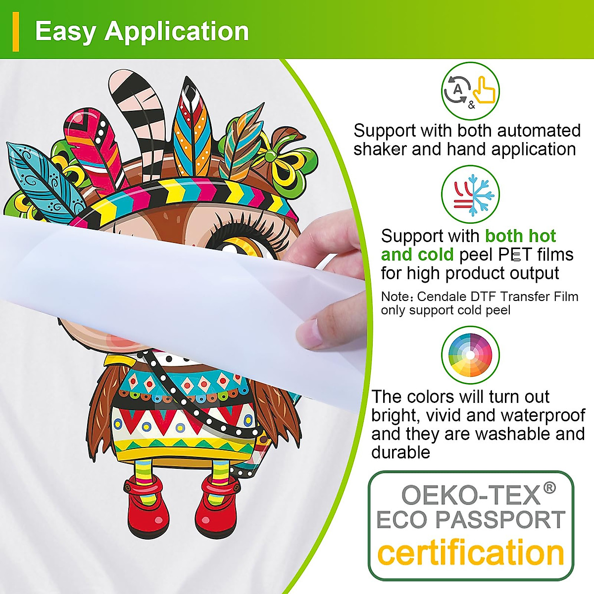 CenDale 1000G White DTF Transfer Powder: Hot Melt Adhesive Digital DTF Powder for Sublimation, Ideal for All Fabrics Including Jeans and Cotton T-Shirts, Compatible with DTF and DTG Printers