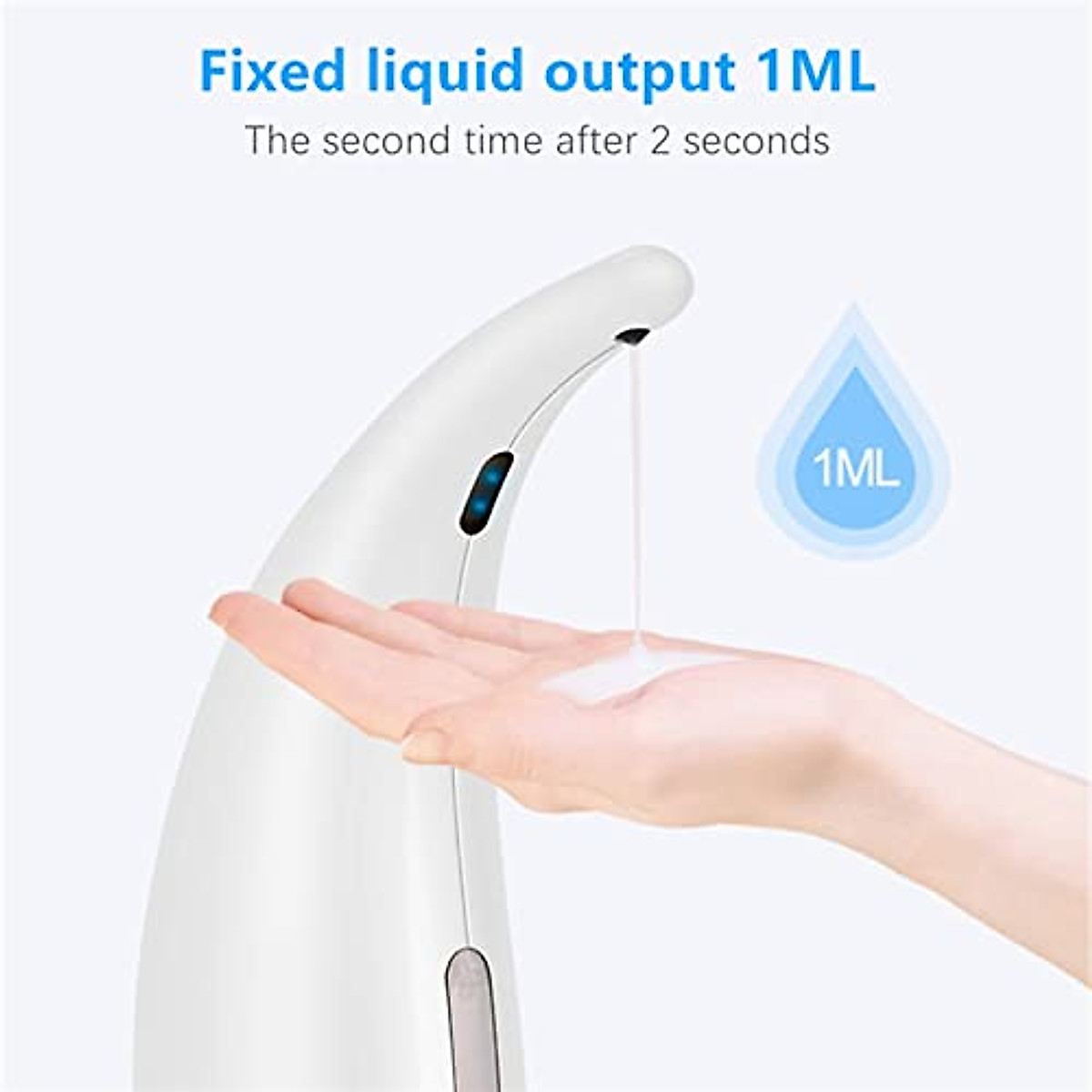 Soap Pump Dispenser Bathroom 300ML Soap Dispenser Automatic Liquid Soap Dispenser Infrared Smart Sensor Kitchen Touchless Foam Shampoo Dispensers Bottles Dispenser (Color : E)