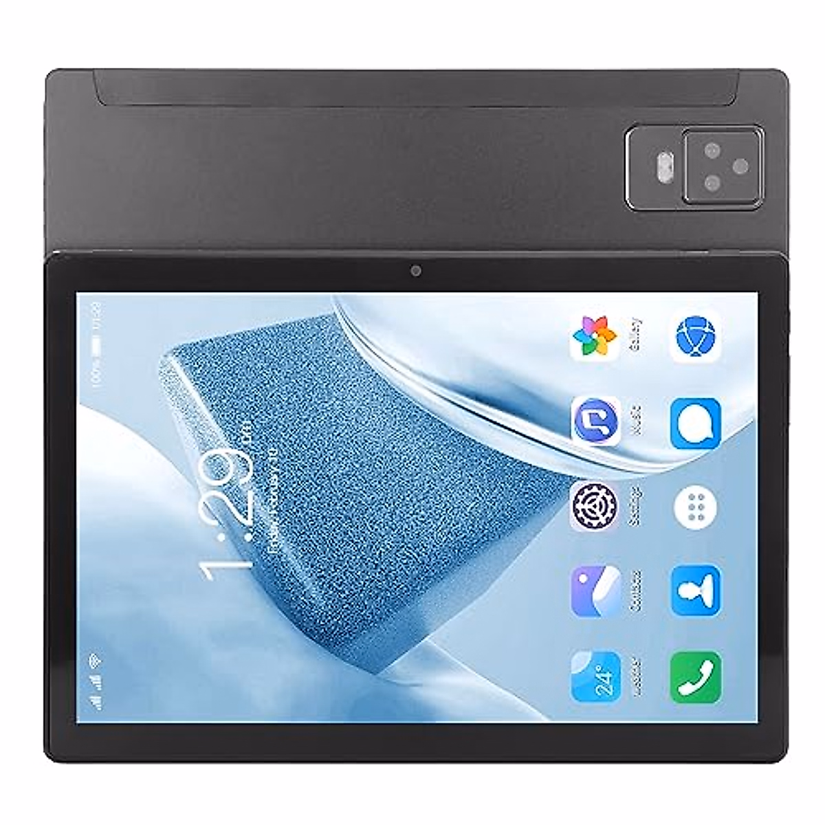 Haofy 10.1 Inch 2-in-1 Tablet, Portable Tablet with Stereo Dual Speaker 8GB RAM 256GB ROM 100‑240V, with Keyboard to Work (US Plug)