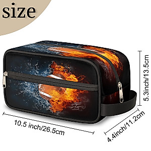 Travel Toiletry Bag for Women Men, Sport Football Water-resistant Shaving Bag American Football Hanging Dopp Kit Cosmetic Organizer Makeup Bag for Toiletries Accessories