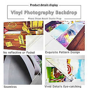 Yeele 5x3ft Christmas Backdrop for Party Happy New Year Red Bow Pine Cones Gold Lighting Lantern Balls Vinyl Background Kids Xmas Party Decorations Banner Photo Booth Props