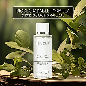 Gemächlich ZuHause Conditioners and Shampoos with Natural Ingredients, 1oz Travel Size 2-in-1 Conditioning Shampoo Bulk Sets for Hotel Airbnb, 100 pieces